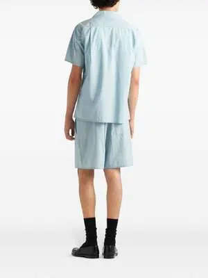 Prada Cotton Short-sleeve Shirt - Blue