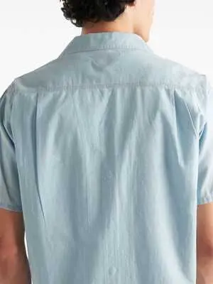 Prada Cotton Short-sleeve Shirt - Blue