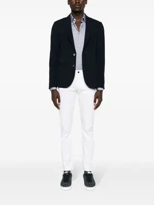 Hugo Koey Classic-collar Cotton Shirt - Grey