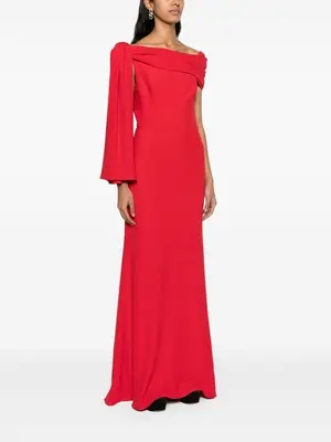 Alexander McQueen Draped Off-shoulder Gown