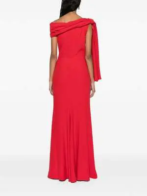 Alexander McQueen Draped Off-shoulder Gown