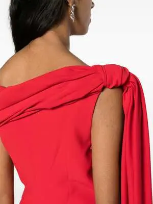 Alexander McQueen Draped Off-shoulder Gown