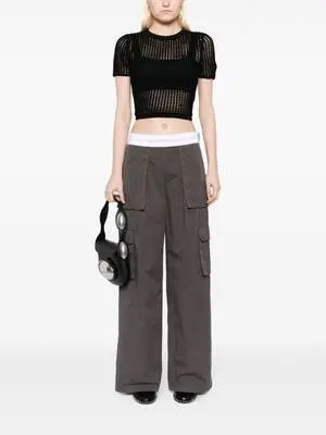 Alexander Wang Mid-rise Cargo Trousers - Grey