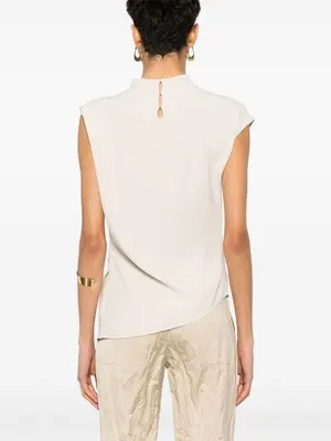 Gauchère Crepe Asymmetric Blouse