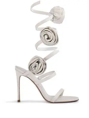 LE SILLA Floral-appliqué Sandals