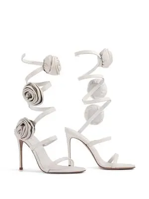 LE SILLA Floral-appliqué Sandals