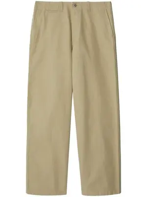 Burberry Straight-leg Cotton Chinos - Neutrals