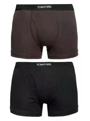 TOM FORD Cotton-blend Boxers - Black
