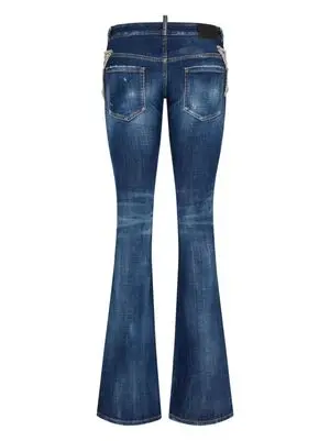 Dsquared2 Crystal-embellished Star-appliqué Jeans