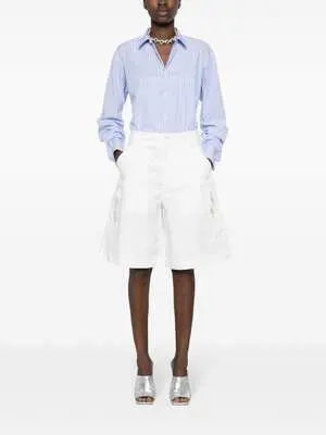 DARKPARK Nina Cotton Cargo Shorts - Neutrals