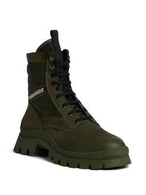 Dsquared2 Logo-print Leather Boots