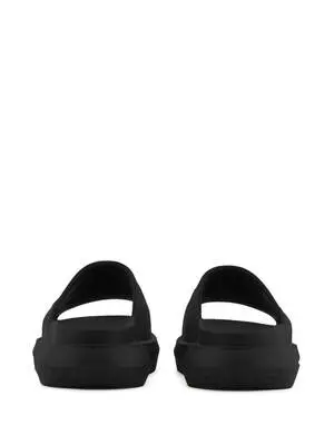 Emporio Armani Logo Flatform Slides