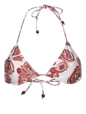 Faithfull The Brand Delle Bikini Top - Red