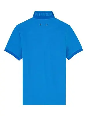 Vilebrequin Logo-embroidered Organic Cotton Polo Shirt - Blue
