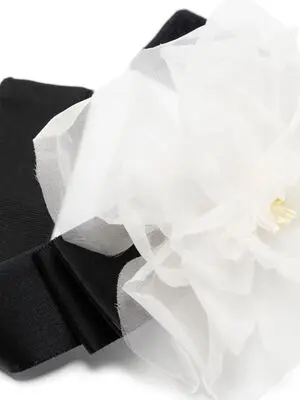 Dolce & Gabbana Floral-appliqué Satin Choker Necklace