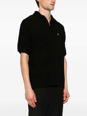 REPRESENT Bouclé Knit Polo Shirt