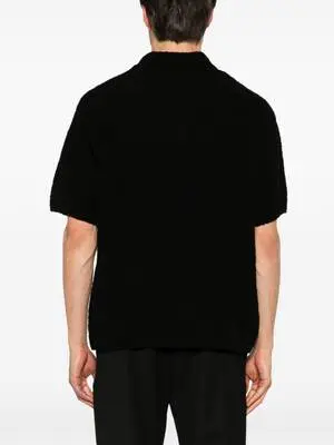 REPRESENT Bouclé Knit Polo Shirt