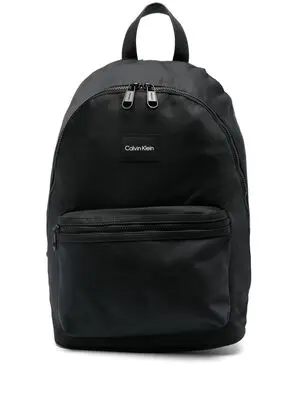 Calvin Klein Logo-patch Backpack - Black
