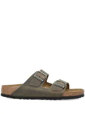 BIRKENSTOCK Arizona Oiled Leather Sandals - Green