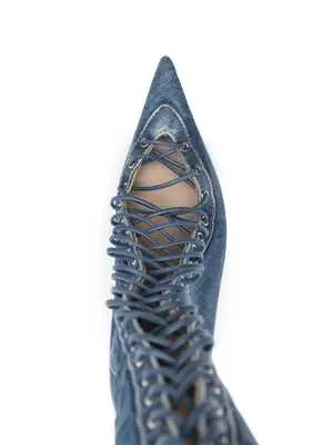 LE SILLA Colette 120mm Denim Boots