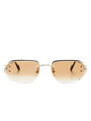 CARTIER Rectangle-frame Sunglasses