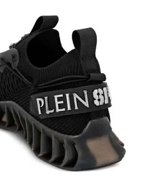 PLEIN SPORT Runner Knitted Sneakers - Black