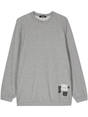 Undercover Logo Patch Cotton Sweatshirt - Grey