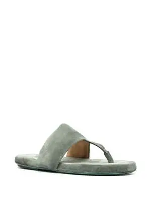 Marsèll Spanciata Leather Thong Sandals - Green