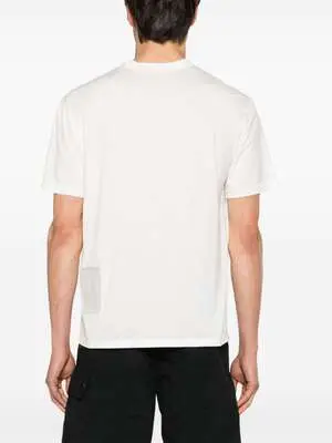 TEN C Logo-patch Cotton T-shirt - White