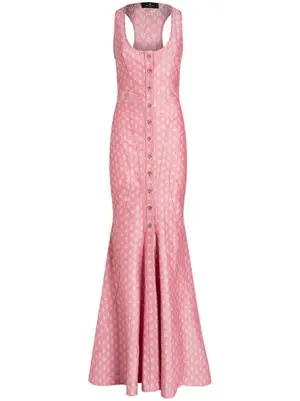 Etro Patterned-jacquard Cotton Gown