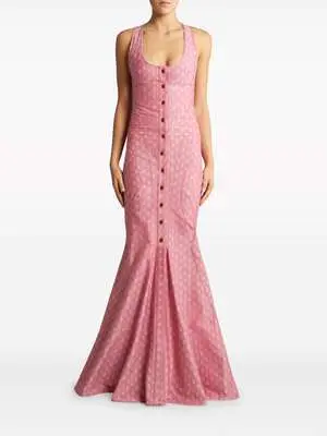 Etro Patterned-jacquard Cotton Gown