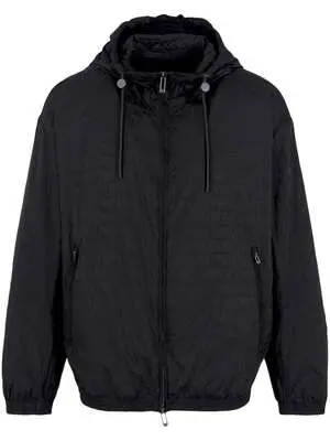 Emporio Armani Logo-jacquard Hooded Jacket