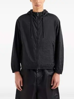 Emporio Armani Logo-jacquard Hooded Jacket