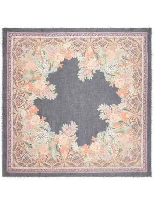 Etro Paisley-print Square Scarf - Pink