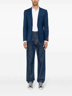 Hugo Classic-collar Slim-cut Shirt - White