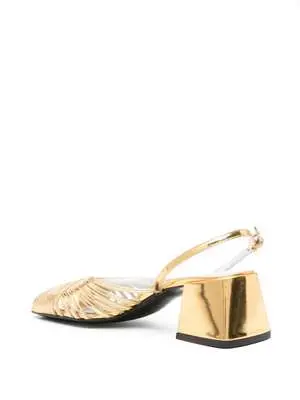 Suzanne Rae 70's 55mm Slingback Leather Sandals
