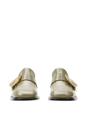 Burberry Shield Leather Loafers