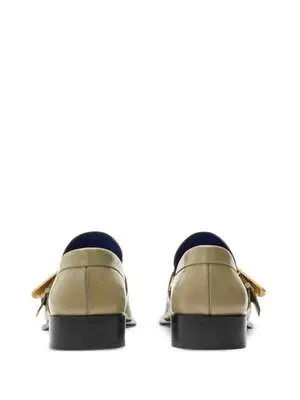 Burberry Shield Leather Loafers