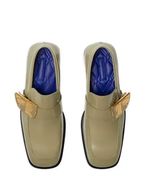 Burberry Shield Leather Loafers