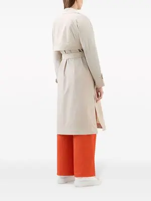 Woolrich Single-breasted Belted Trench Coat - Neutrals