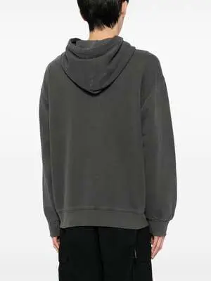 Carhartt Work In Progress Logo-appliqué Zip-up Hoodie - Grey
