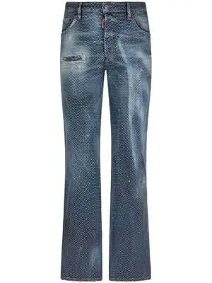 Dsquared2 Embellished Low-rise Jeans