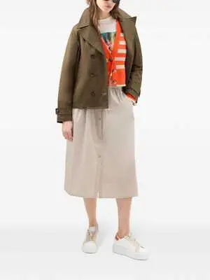 Woolrich A-line Cotton Skirt - Neutrals