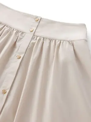 Woolrich A-line Cotton Skirt - Neutrals