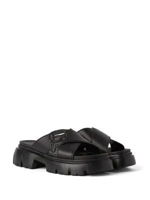 Karl Lagerfeld Ikon Nft Leather Mules
