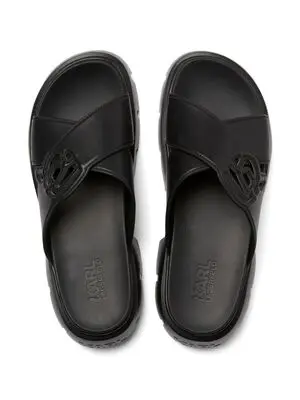Karl Lagerfeld Ikon Nft Leather Mules