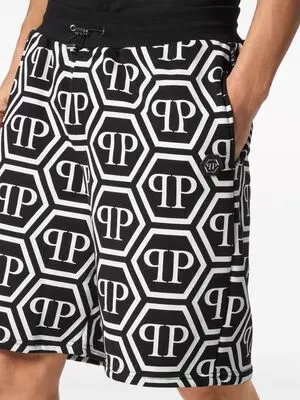 Philipp Plein Monogram Track Shorts