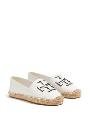 Tory Burch Double T Leather Espadrilles