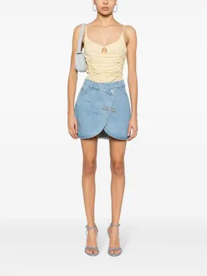 Gcds Logo Embroidered Mini Skirt