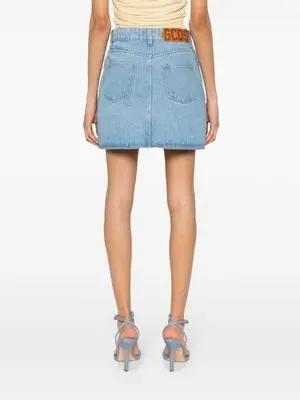Gcds Logo Embroidered Mini Skirt